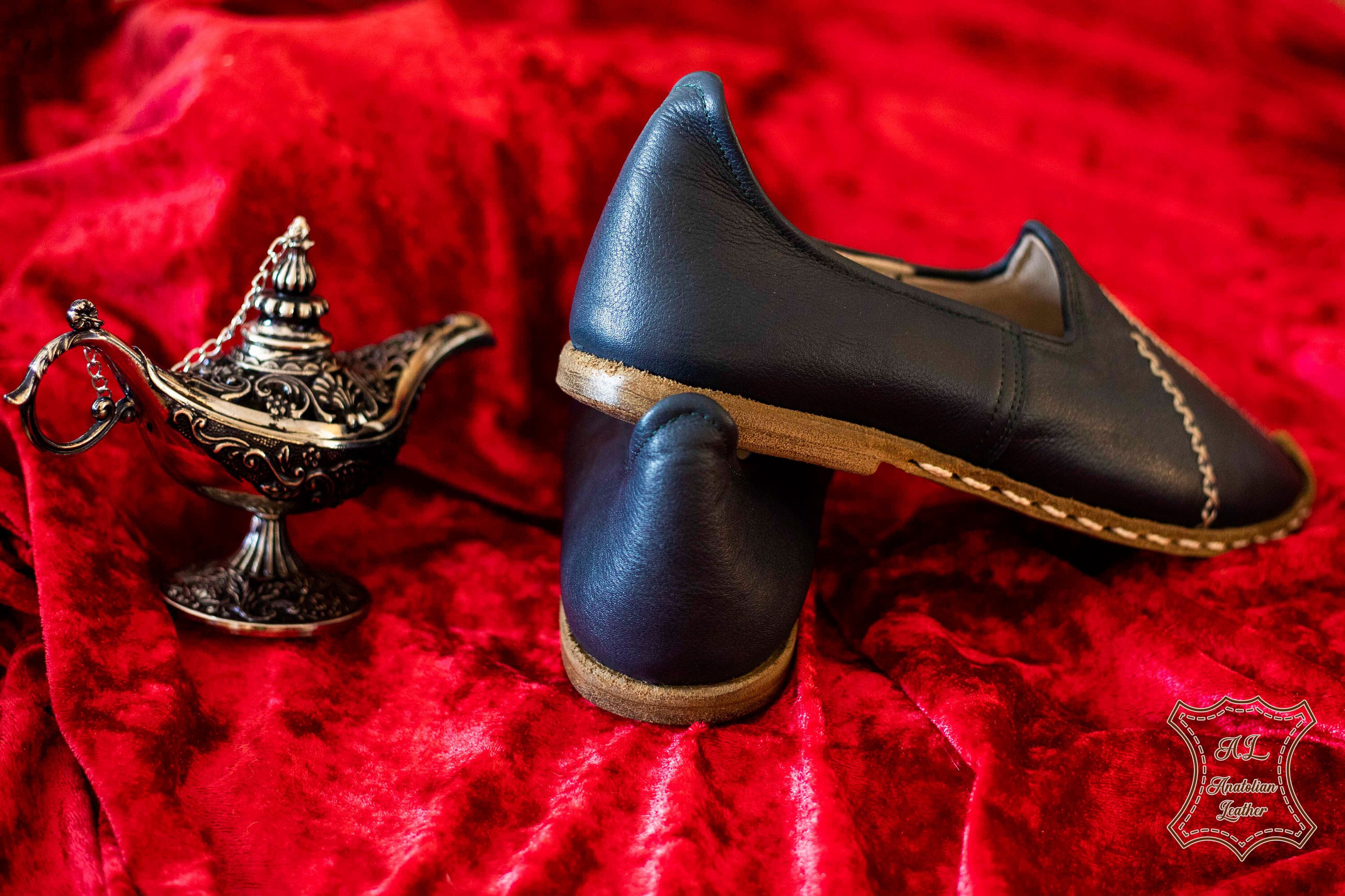 Turkish Genuine Leather Handmade Men Aladdin Yemeni Shoes | Etsy