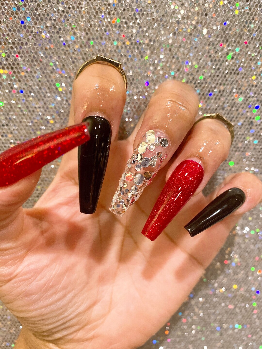 Dark Magic Press on Nails - Etsy