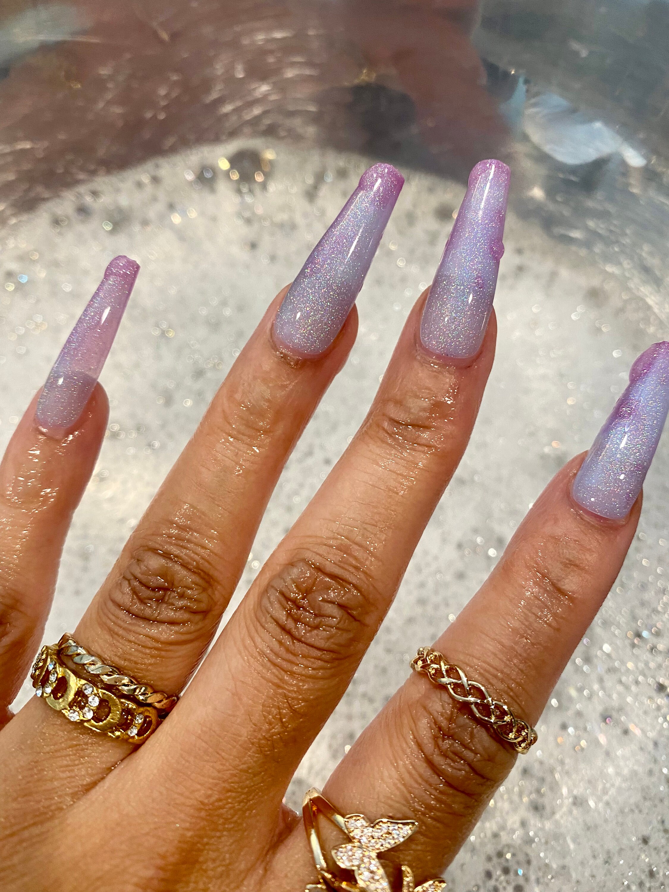 Glowing Press on Nails - Etsy