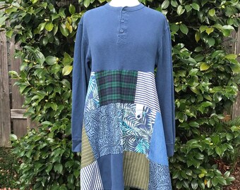 Upcycled Tunic Dress | Etsy