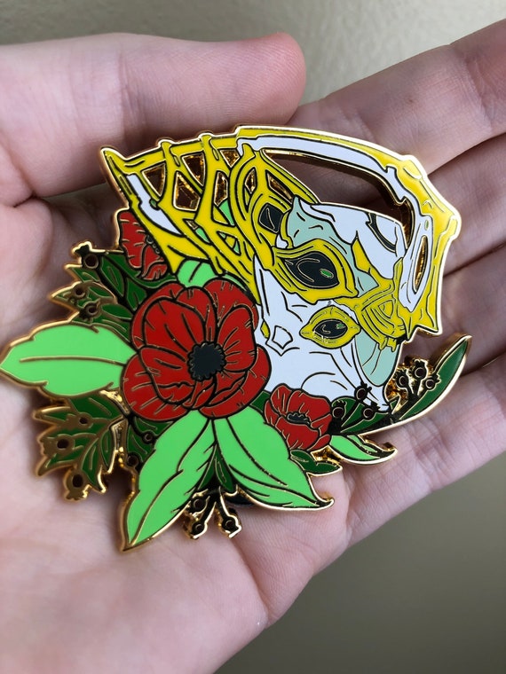 Warframe Nyx Prime hard enamel pin Prime garden large 2.5 | Etsy