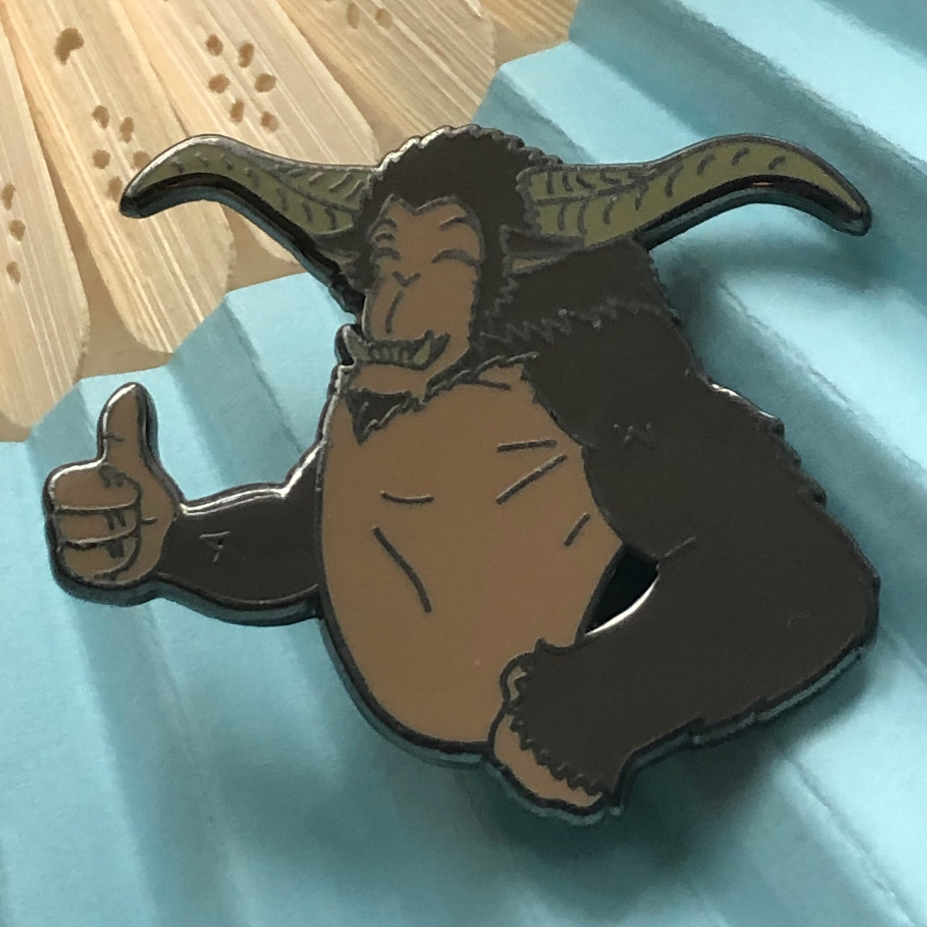 Rajang Monster Hunter Thumbs up MHW Fan Made Pin - Etsy