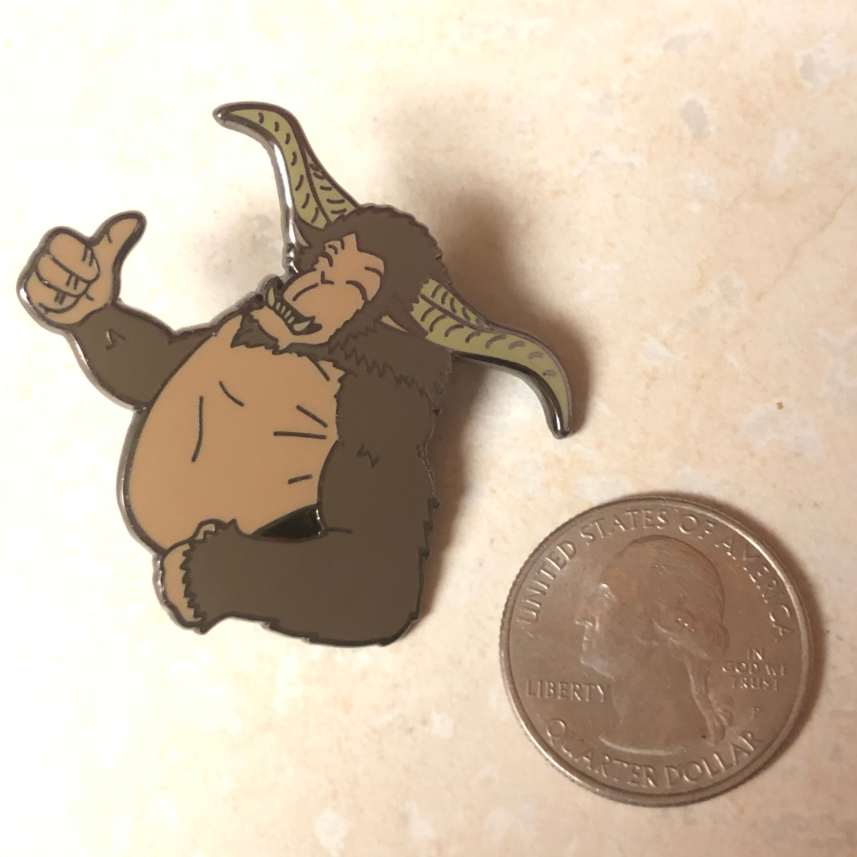 Rajang Monster Hunter Thumbs up MHW Fan Made Pin - Etsy