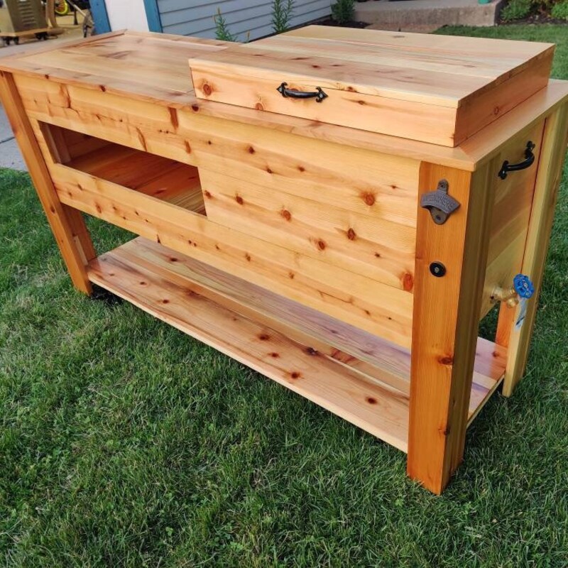 Rustic Cooler Table - Etsy