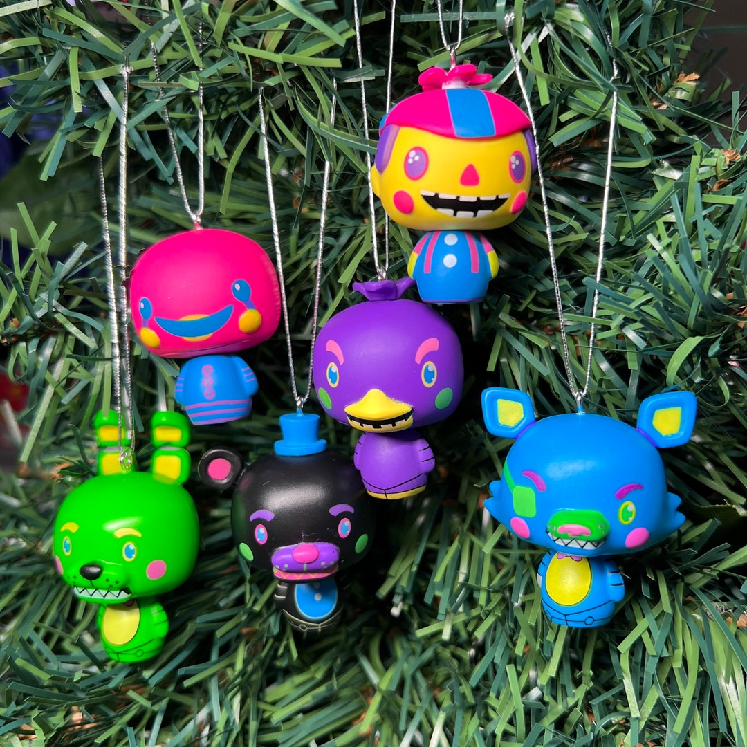 Freddy Chica Bonnie Foxy Balloon Boy & Puppet Black Light - Etsy