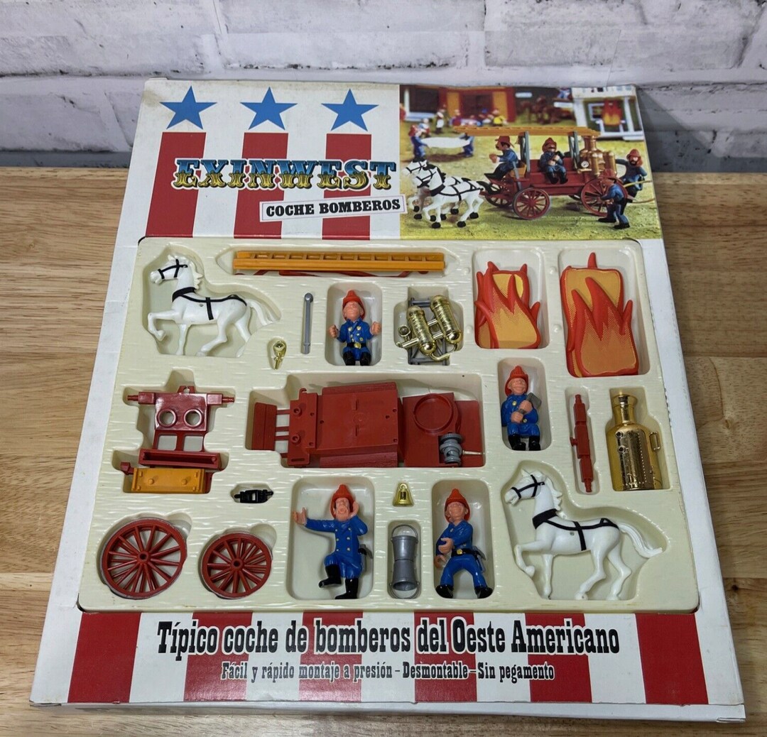 Exin West Coche Bomberos Fire Car Truck Engine Ref. 2114 With Box Tray ...