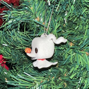 Zero Glitter Nightmare Before Christmas Disney 2 Figure Mini Custom ...