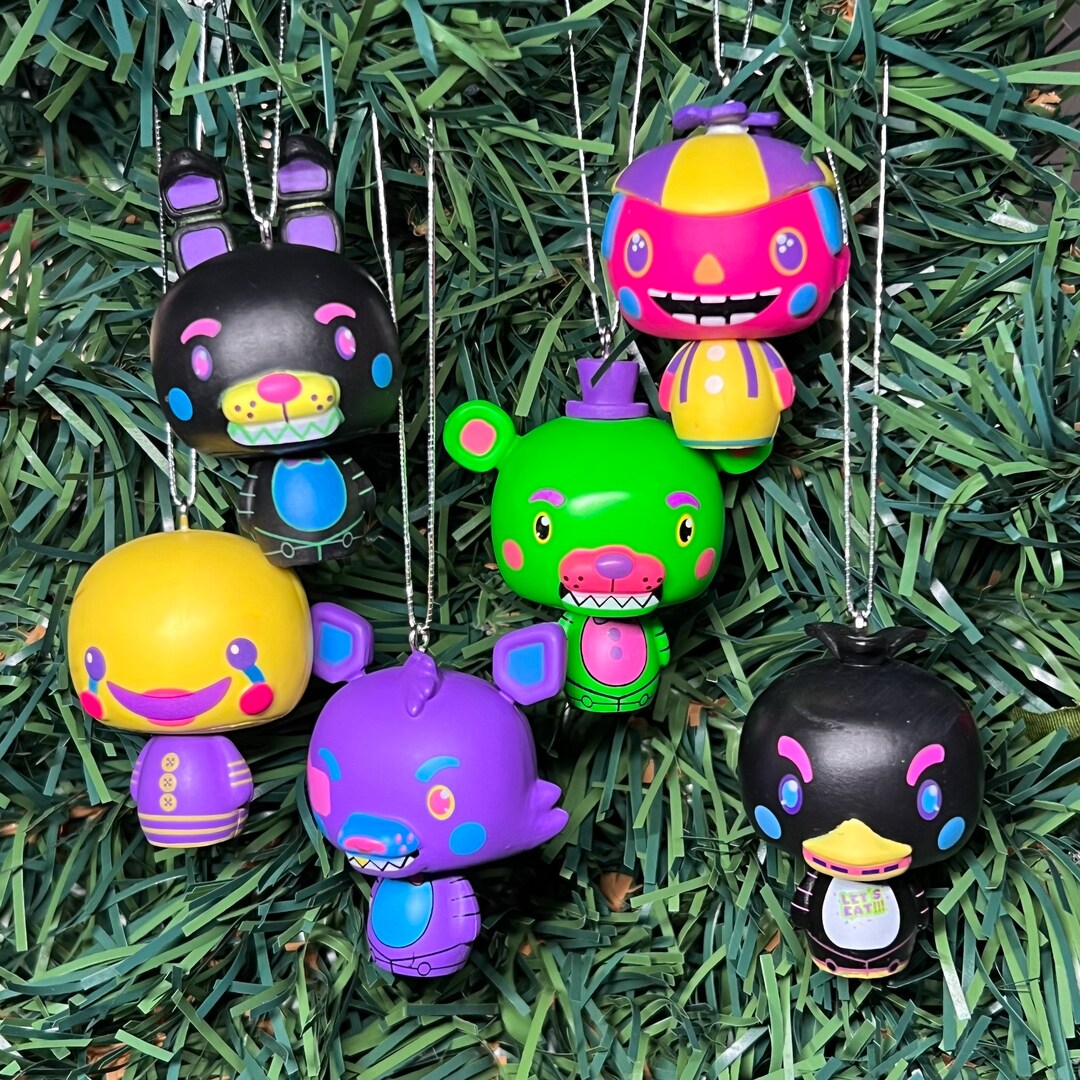 Freddy Chica Bonnie Foxy Balloon Boy & Puppet Black Light - Etsy