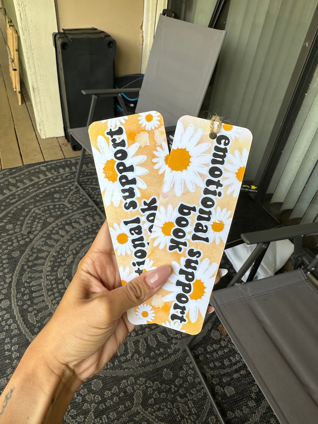 Emotional Support Book Laminated Bookmark // Booktok Bookmark ...