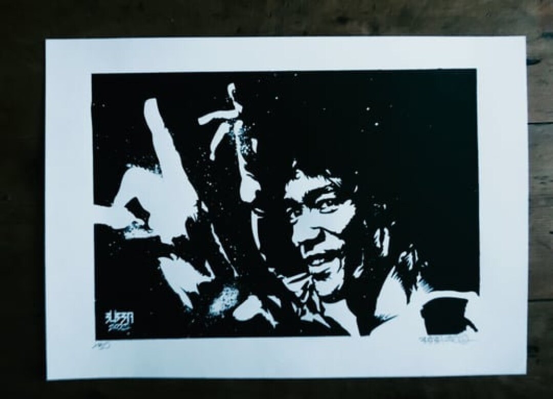BRUCE LEE Hand Pulled, Limited Edition, Signed and Numbered Screenprint ...