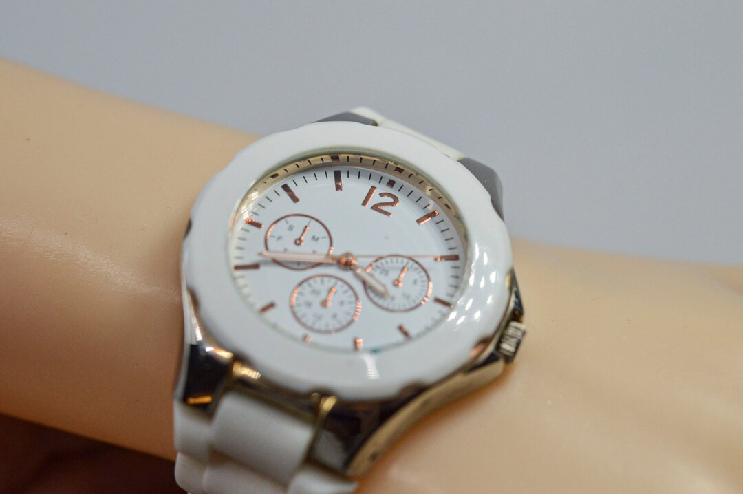 White Tone Womens Fashion Wrist Watch - Etsy