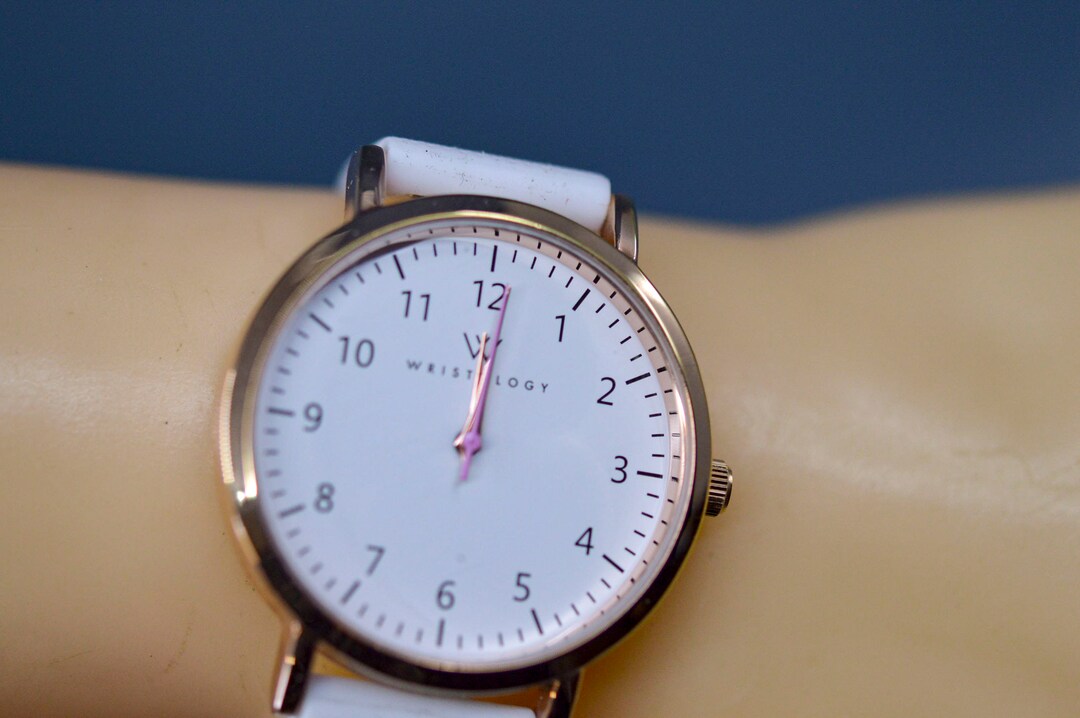 White Tone, Womens Fashion Wrist Watch - Etsy