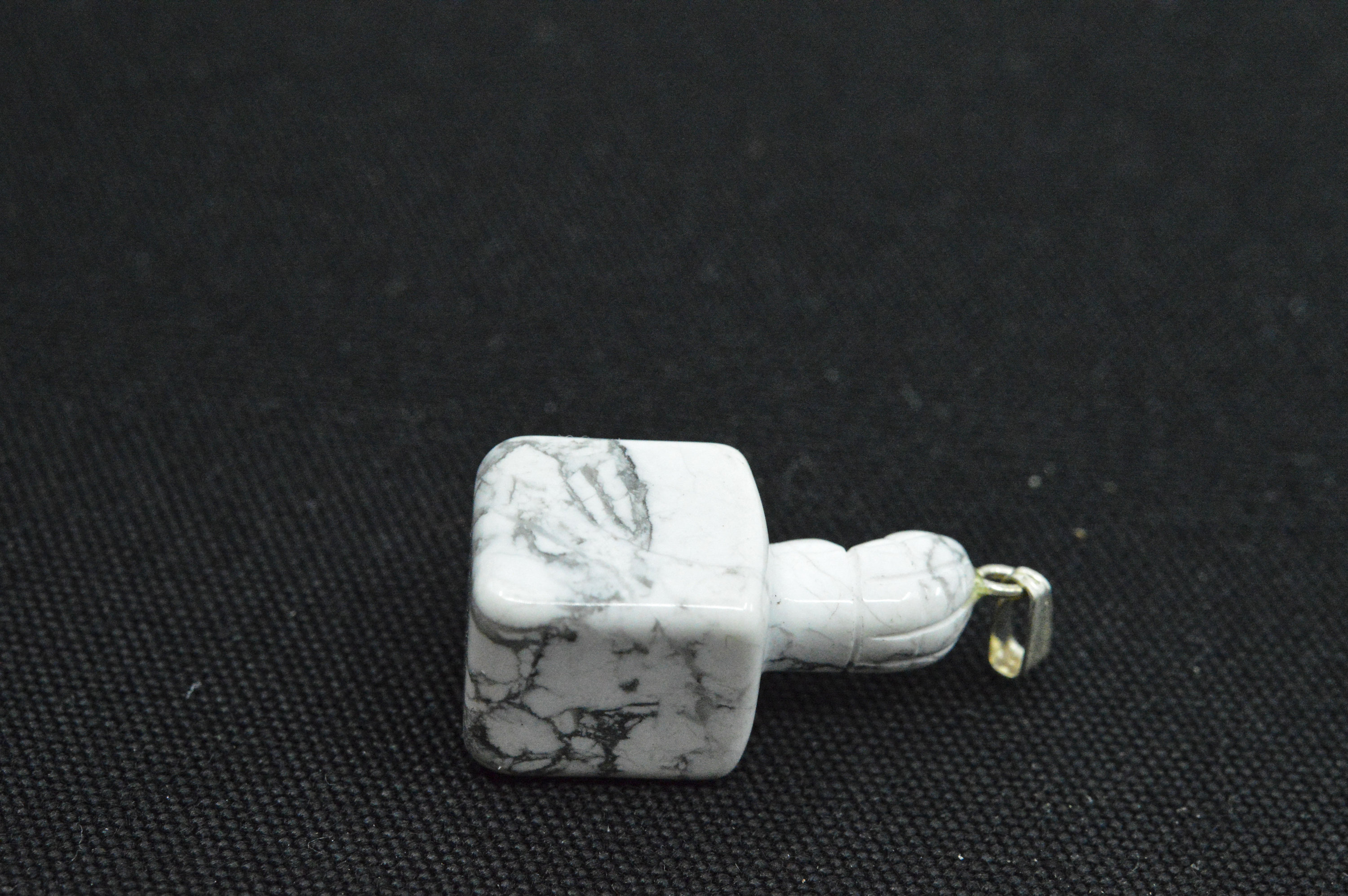 Carved Stone Bottle Shape Pendant - Etsy UK