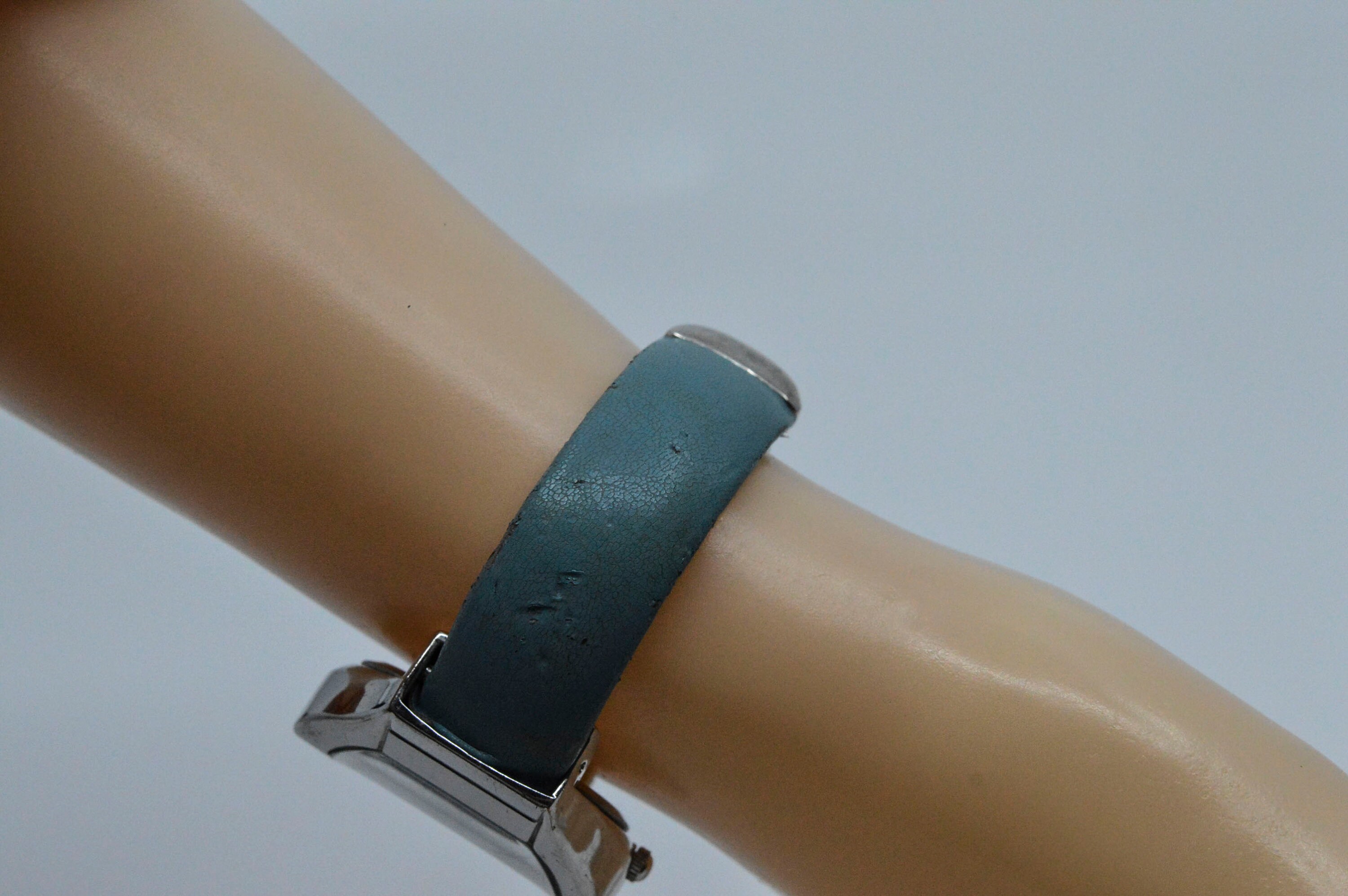 Terner Silver Tone With White Dial Womens Cuff Watch - Etsy