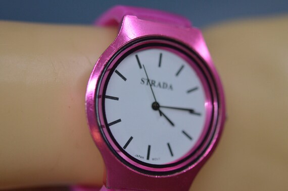 Strada , pink tone with white dial, womens watch - Gem
