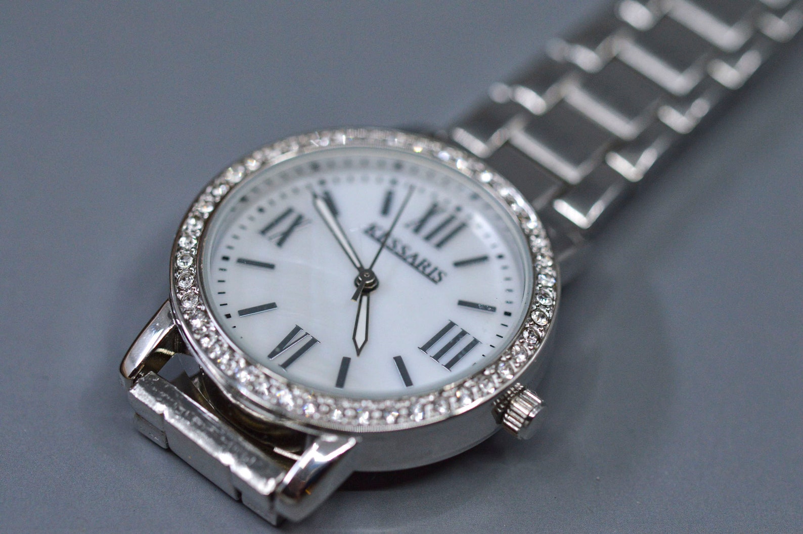 Kessaris Silver Tone With Crystals Womens Watch - Etsy