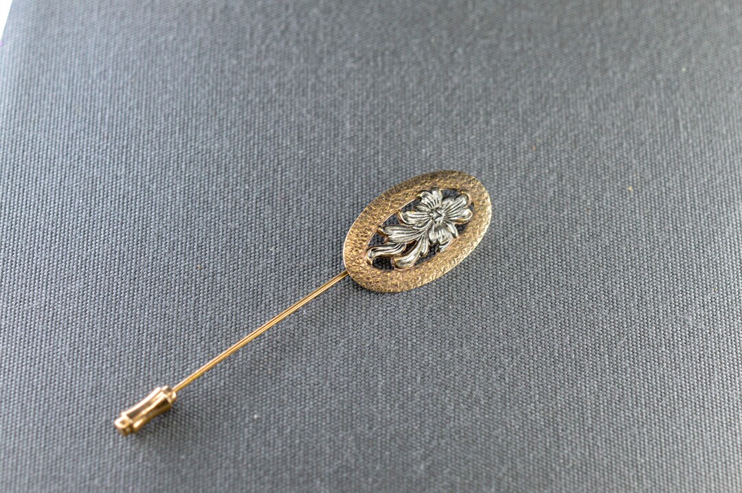 Gold and Silver Tone Lapel Pin - Etsy