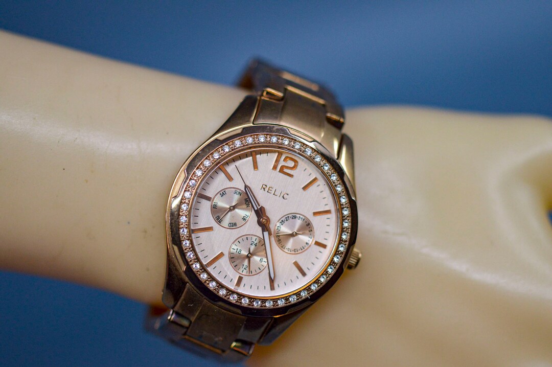 Relic, Rose Gold Tone, Womens Fashion Wrist Watch - Etsy