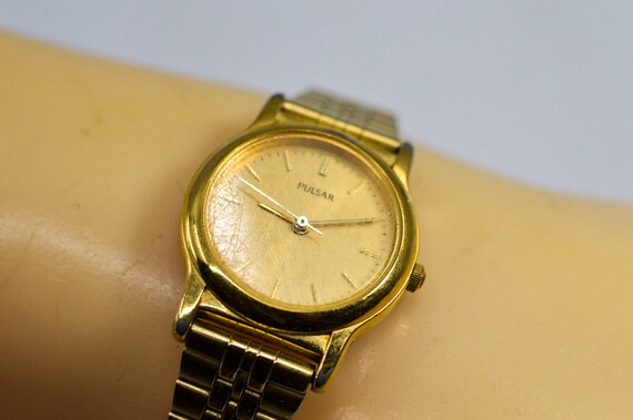 Pulsar Gold Tone Womens Wrist Watch | Etsy