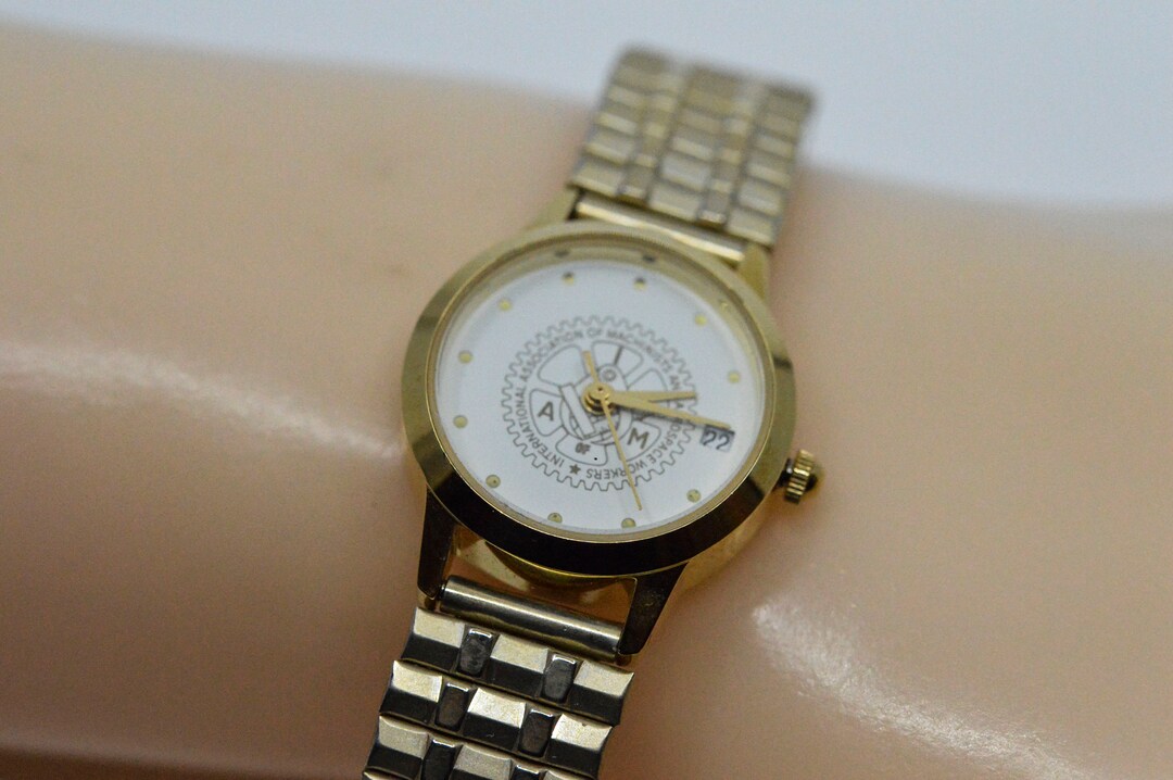 Gold Tone With White Dial and Stretch Bracelet Womens Fashion Watch - Etsy