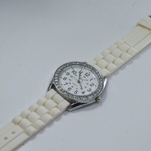 White Tone With Crystal Womens Fashion Wrist Watch - Etsy