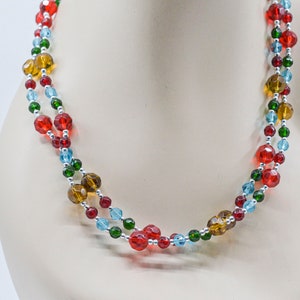 Multi Color Womens Beaded Necklace - Etsy