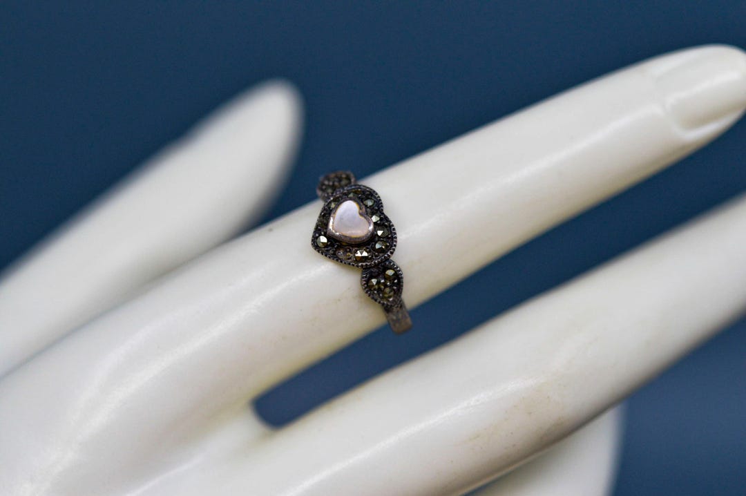 Silver, Marked 925, CW, Women's, Vintage Ring, Size 7 - Etsy
