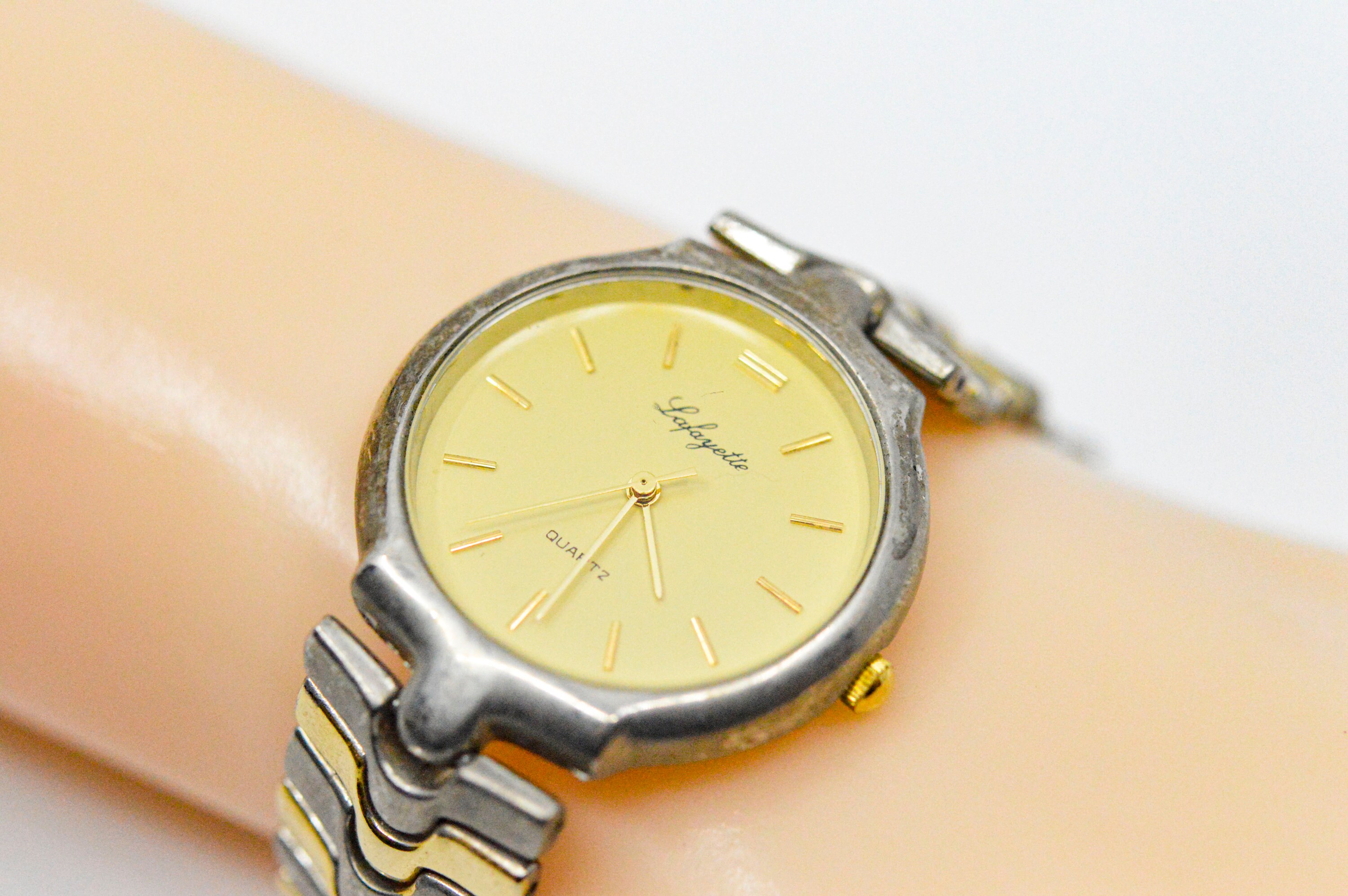 Two Tone With Yellow Dial Womens Fashion Watch - Etsy