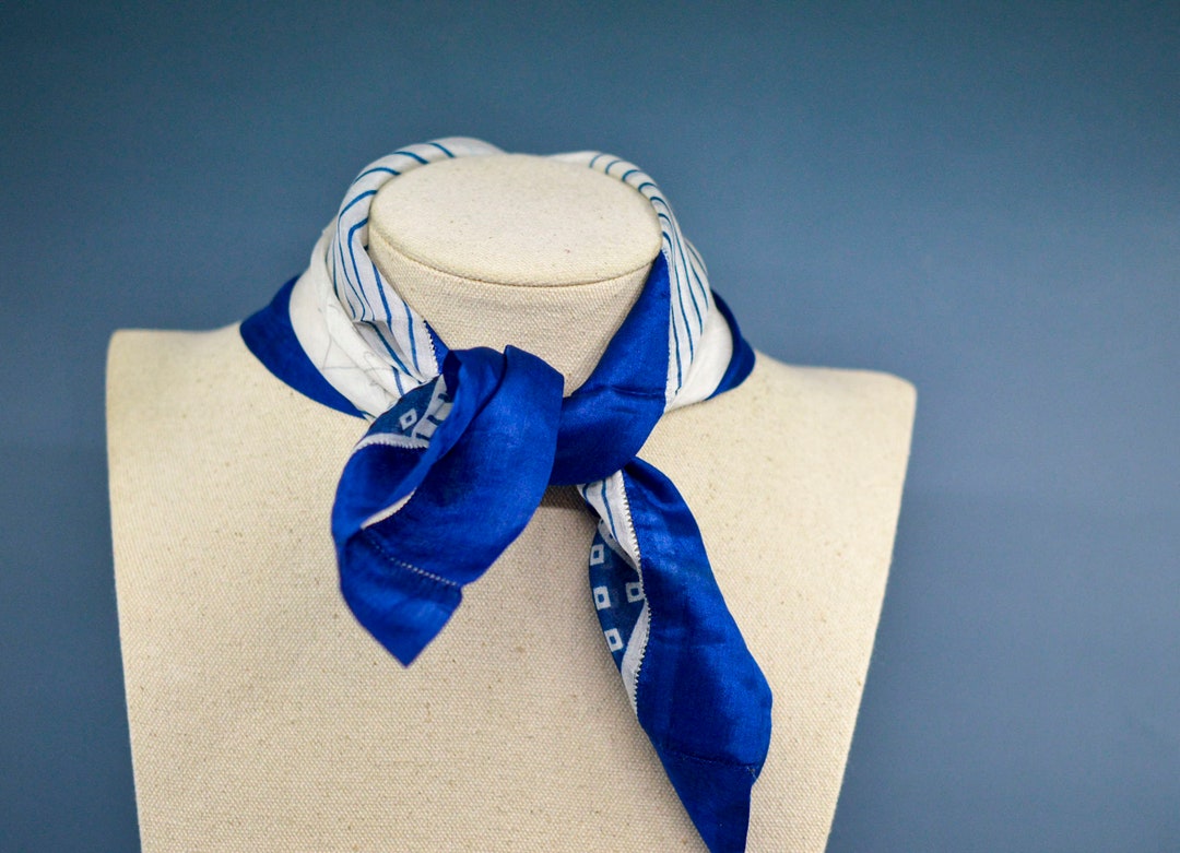 Blue and White Tone, Womens Scarf - Etsy