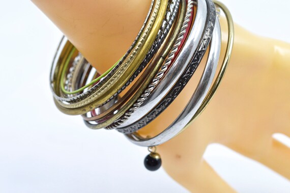 Multi color , womens, bangle bracelet , lot - Gem