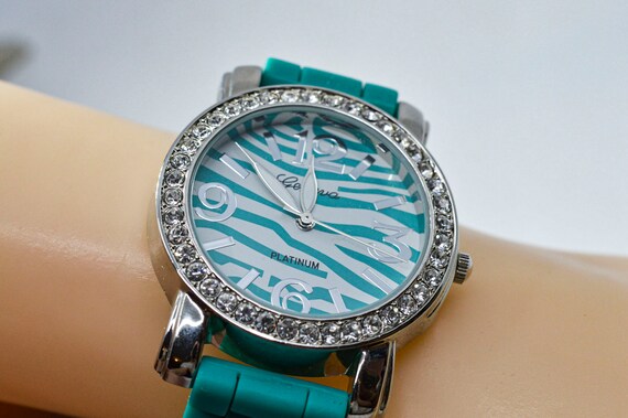 Teal Tone Womens Fashion Wrist Wath - Etsy