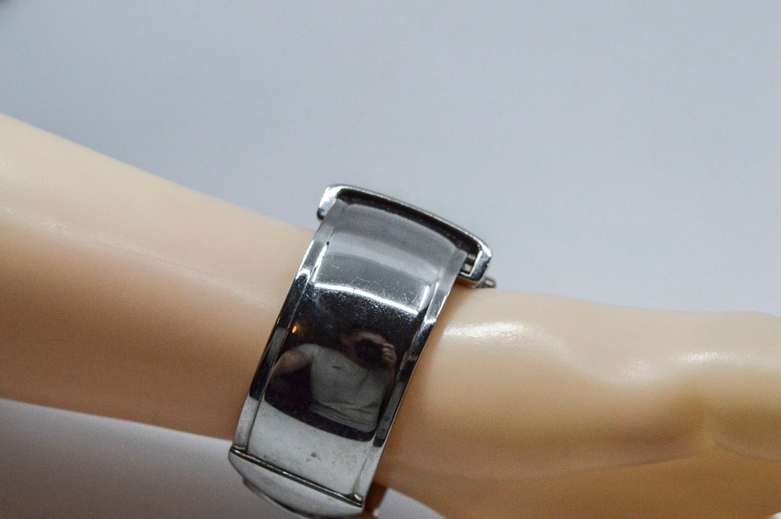 Silver Tone Womens Cuff Watch | Etsy