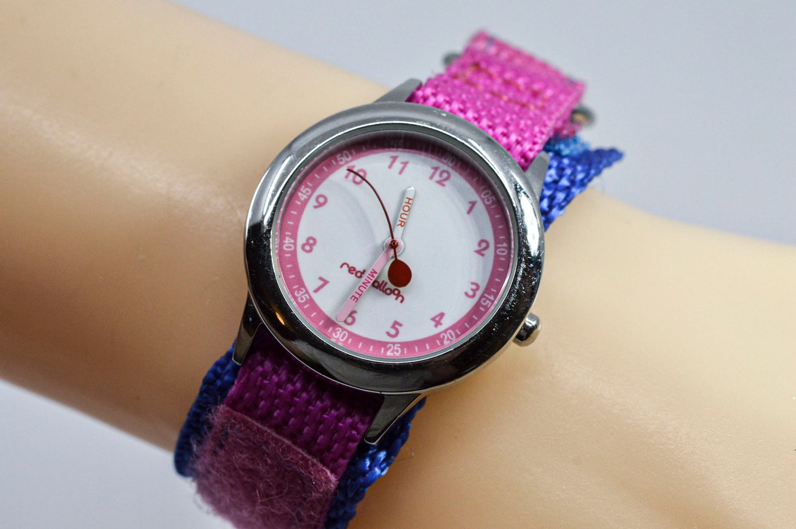 Pink and blue tone womens childrens wrist watch | Etsy