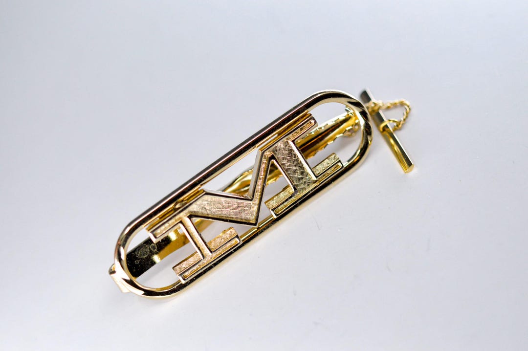 Gold Tone, Men's Neck Tie Bar - Etsy
