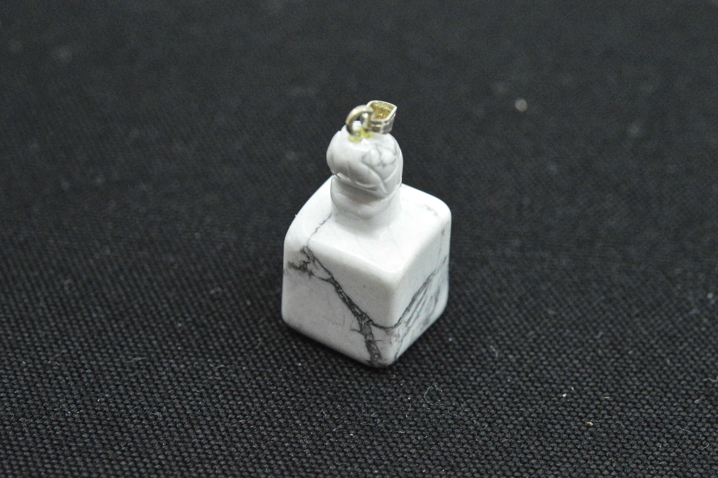 Carved Stone Bottle Shape Pendant - Etsy UK