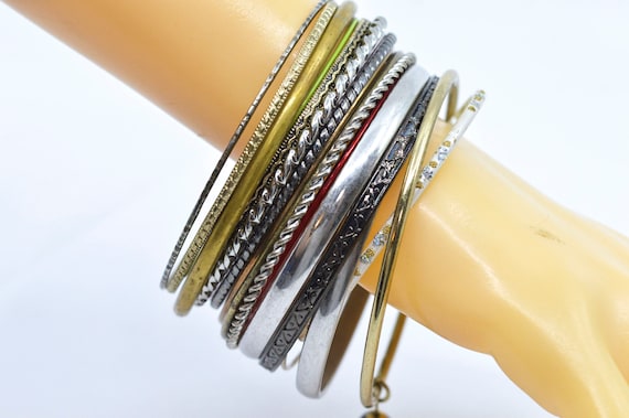 Multi color , womens, bangle bracelet , lot - Gem