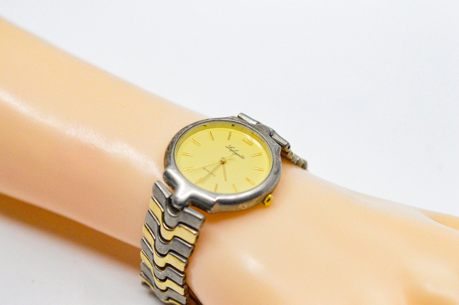 Two Tone With Yellow Dial Womens Fashion Watch - Etsy