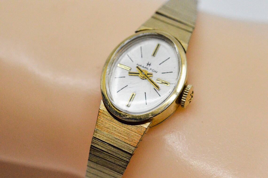 Vintage Hamilton Gold Tone Womens Wind Upmechanical Watch - Etsy