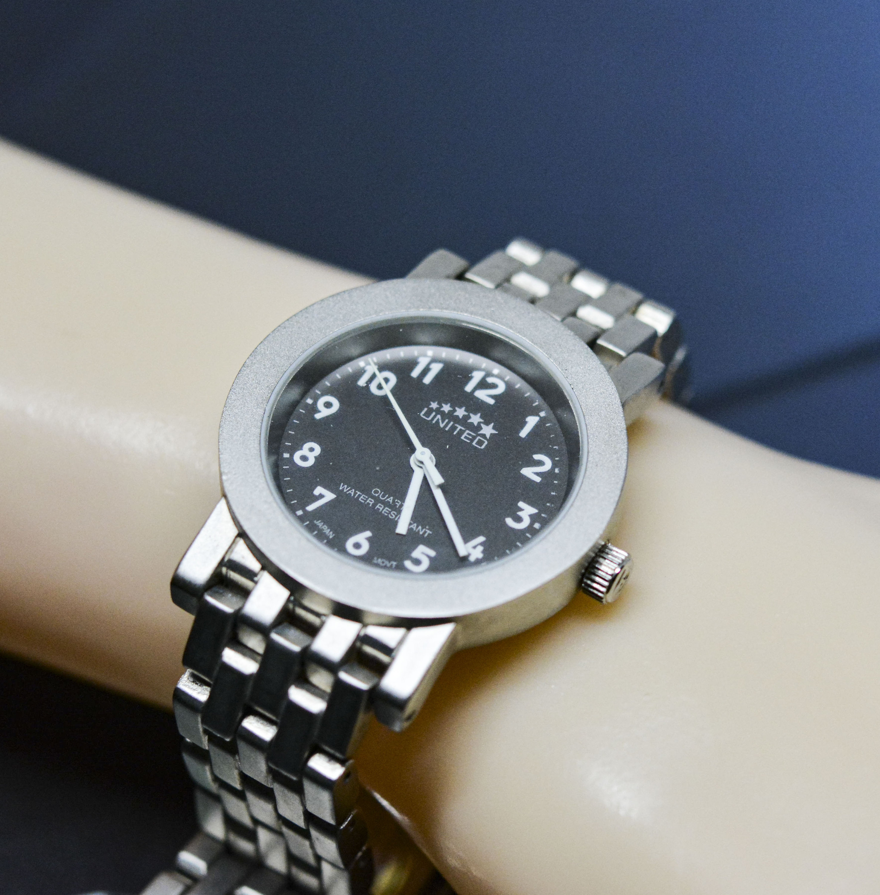 Brushed Metal Tone With Black Dial Mens Fashion Watch - Etsy
