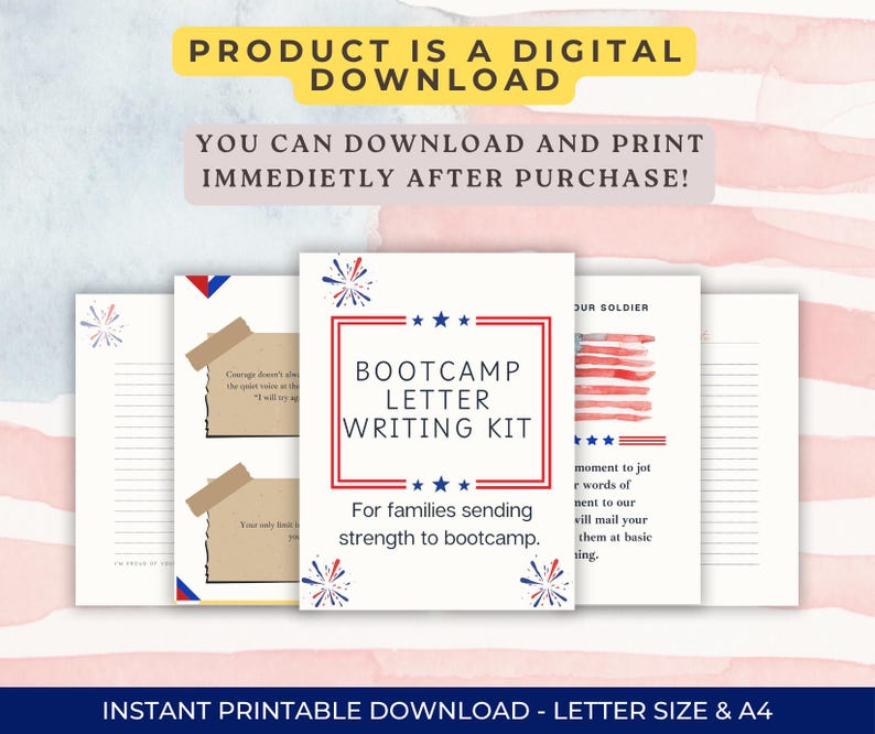 Letters to Our Recruit A Bootcamp Letter Writing Kit for Sending ...