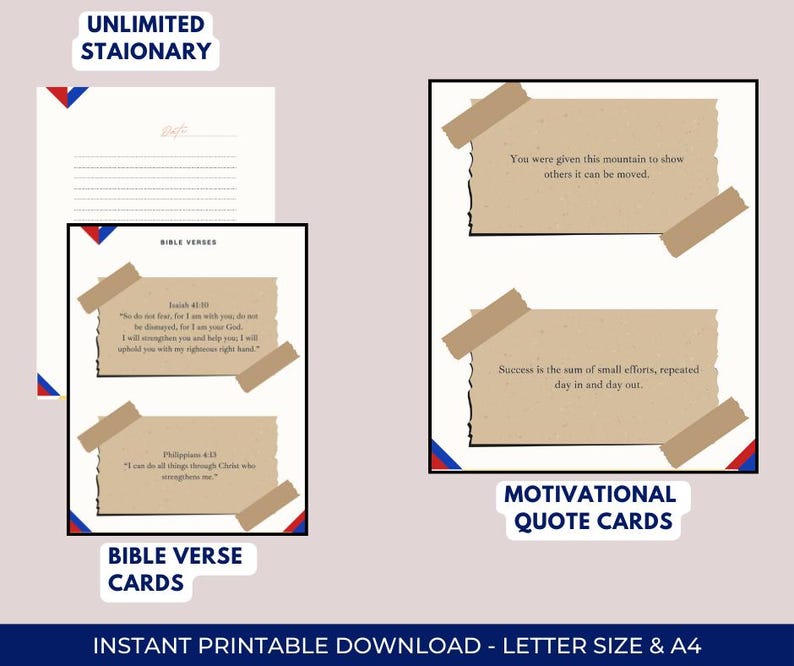 Military Bootcamp Deployment Letter Writing Kit Encouragement and Well ...