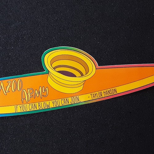 Kazoo Army Funny Taylor Hanson Quote Sticker Laptop Sticker - Etsy