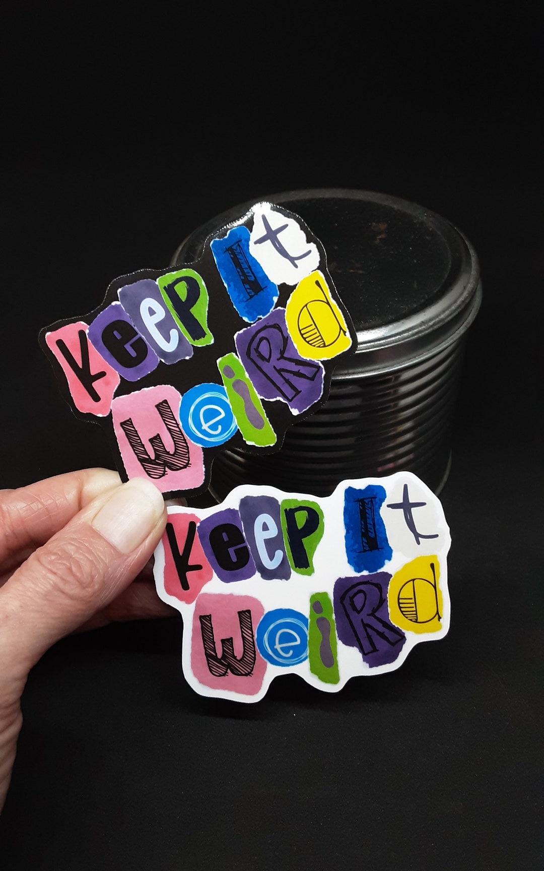 Keep It Weird Ransom Note Stickers, Morbid Podcast Stickers, Keep It ...