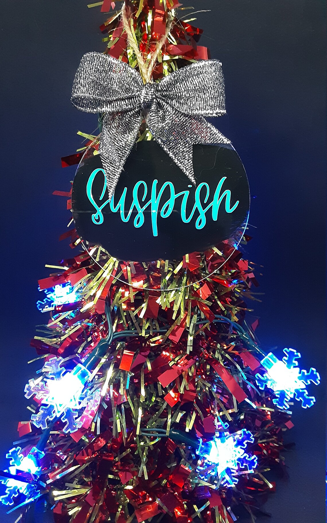 Suspish Holographic Hand Painted Acrylic Ornament, Bailey Sarian Fan ...