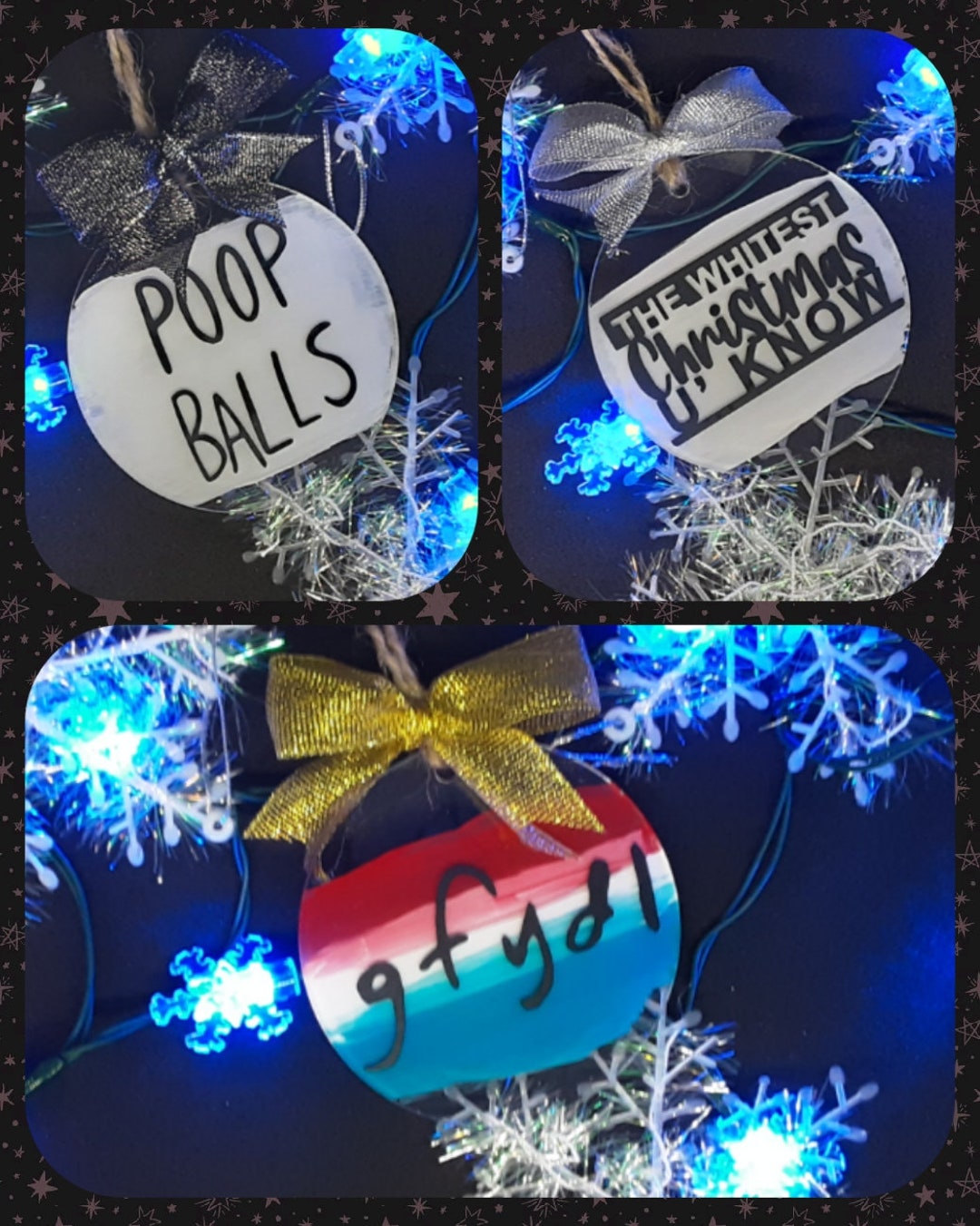 WKUK Christmas Ornaments, GFYDL Ornament, Whitest Christmas U Know ...