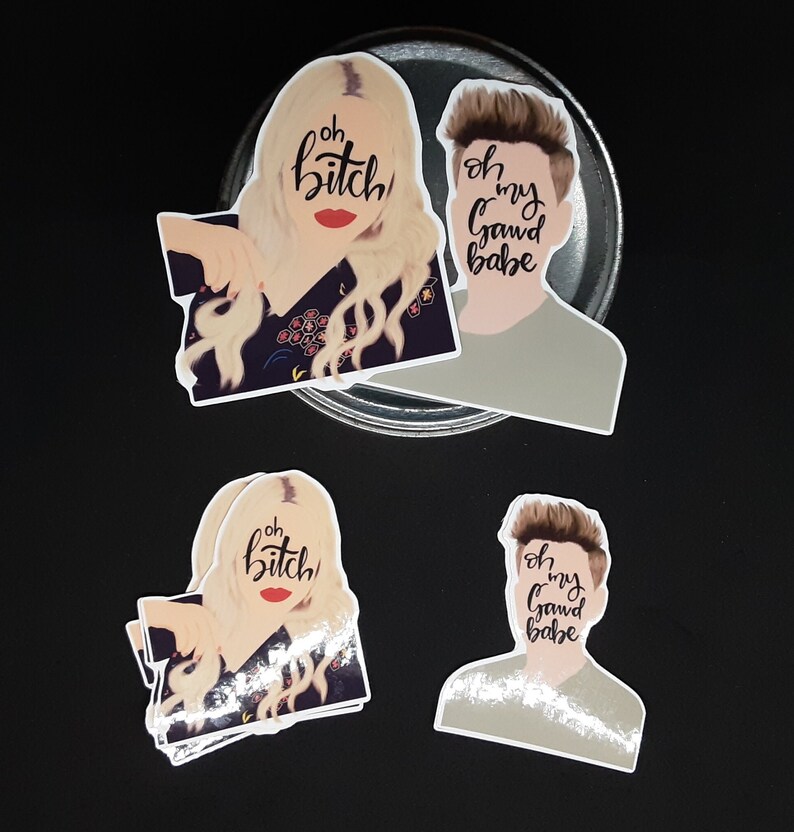 Obitchuary Spencer and Madison Stickers, Funny Podcast Stickers ...