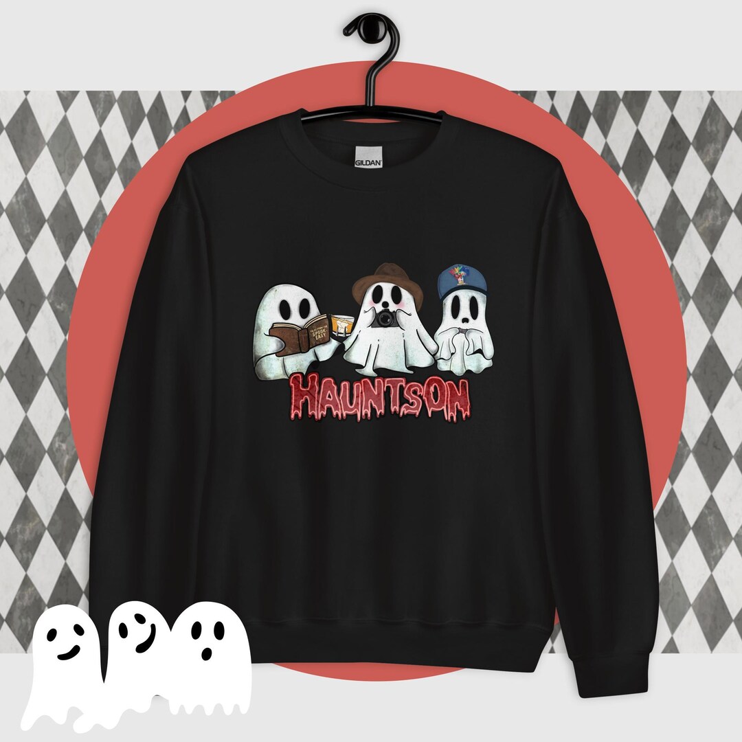 Hauntson Hanson Sheet Ghost Sweatshirt, Cute Halloween Hanson Sweatshirt, Hanson Ghost Pullover ...