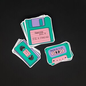 90s Nostalgia Hanson Media Sticker Set, VHS Sticker, Floppy Disk ...