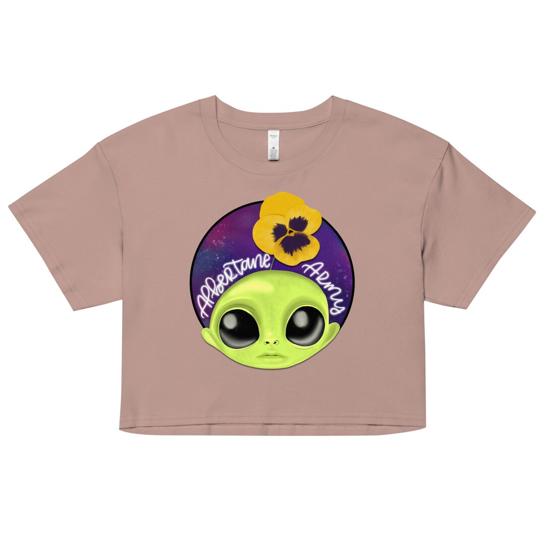 Albertane Army Pansy Alien Crop Top, Cute Hanson Day Crop Top, Cute ...