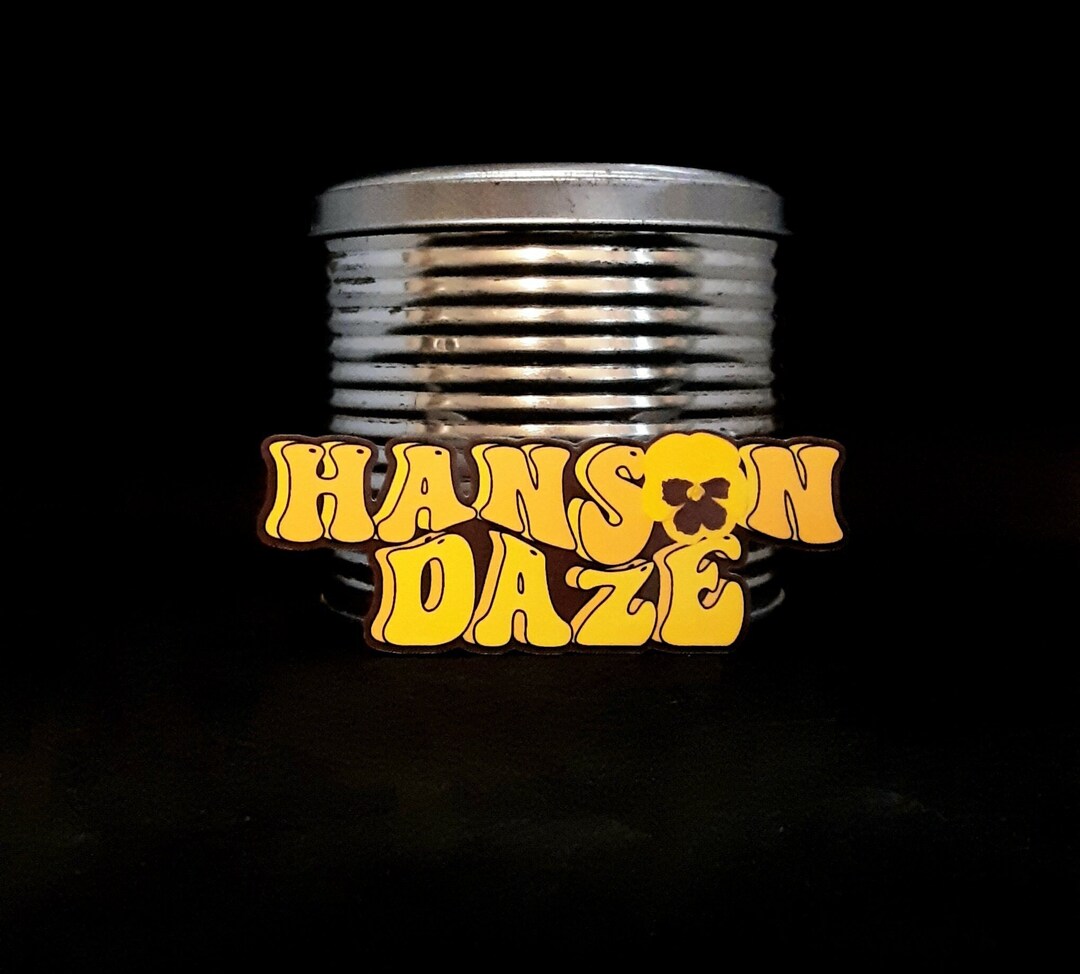 Hanson Daze Retro Sticker, Hanson Day Sticker, Cute Retro Pansy Hday ...